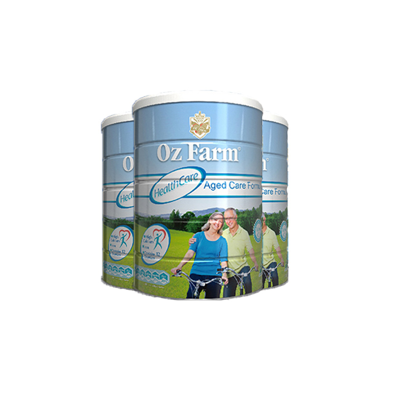 【澳洲直邮 3罐】OzFarm澳滋 中老年健康呵护奶粉高钙低脂低糖 900g/罐保质期25.4－友阿海外购